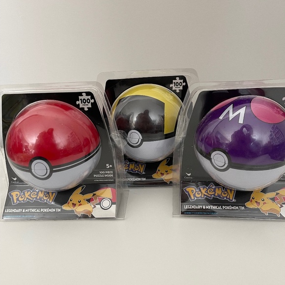 Cardinal Games | Toys | Lot Of 3 Pokemon 0 Piece Jigsaw Puzzles In ...
